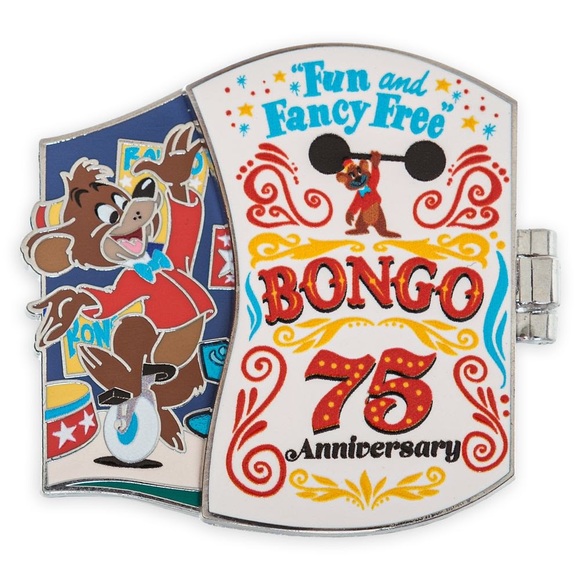 Disney | Jewelry | Bongo Hinged Pin Fun And Fancy Free 75th Anniversary ...